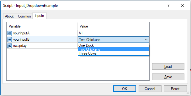 MQL: Making your extern inputs as a dropdown list of fixed options ...